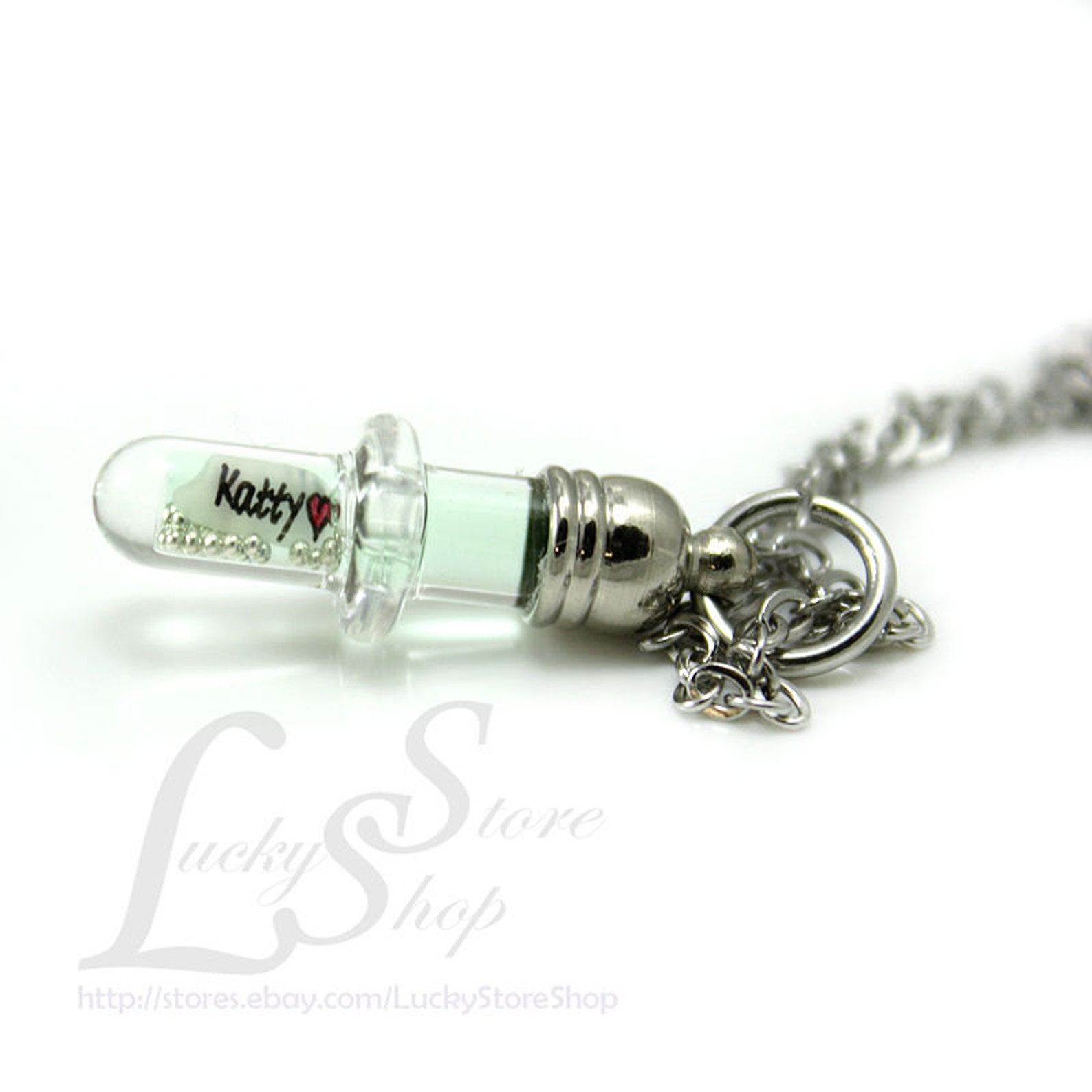 Personalized Custom Name or Word on Rice in Bamboo Glass Tube - Etsy