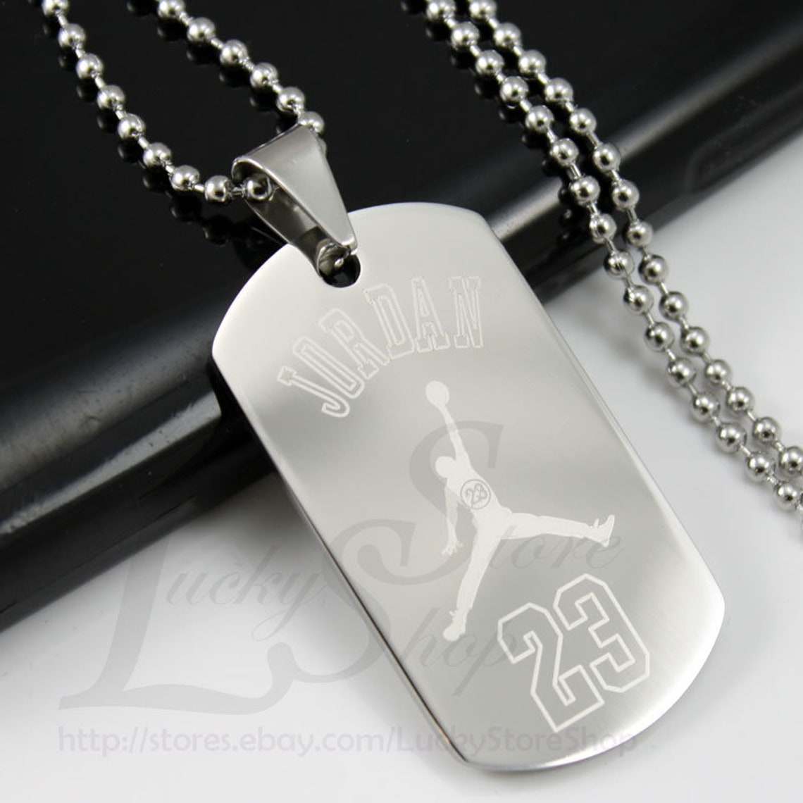 Jordan Jumpman Logo Dog Tag Cool Stainless Steel Pendant With | Etsy