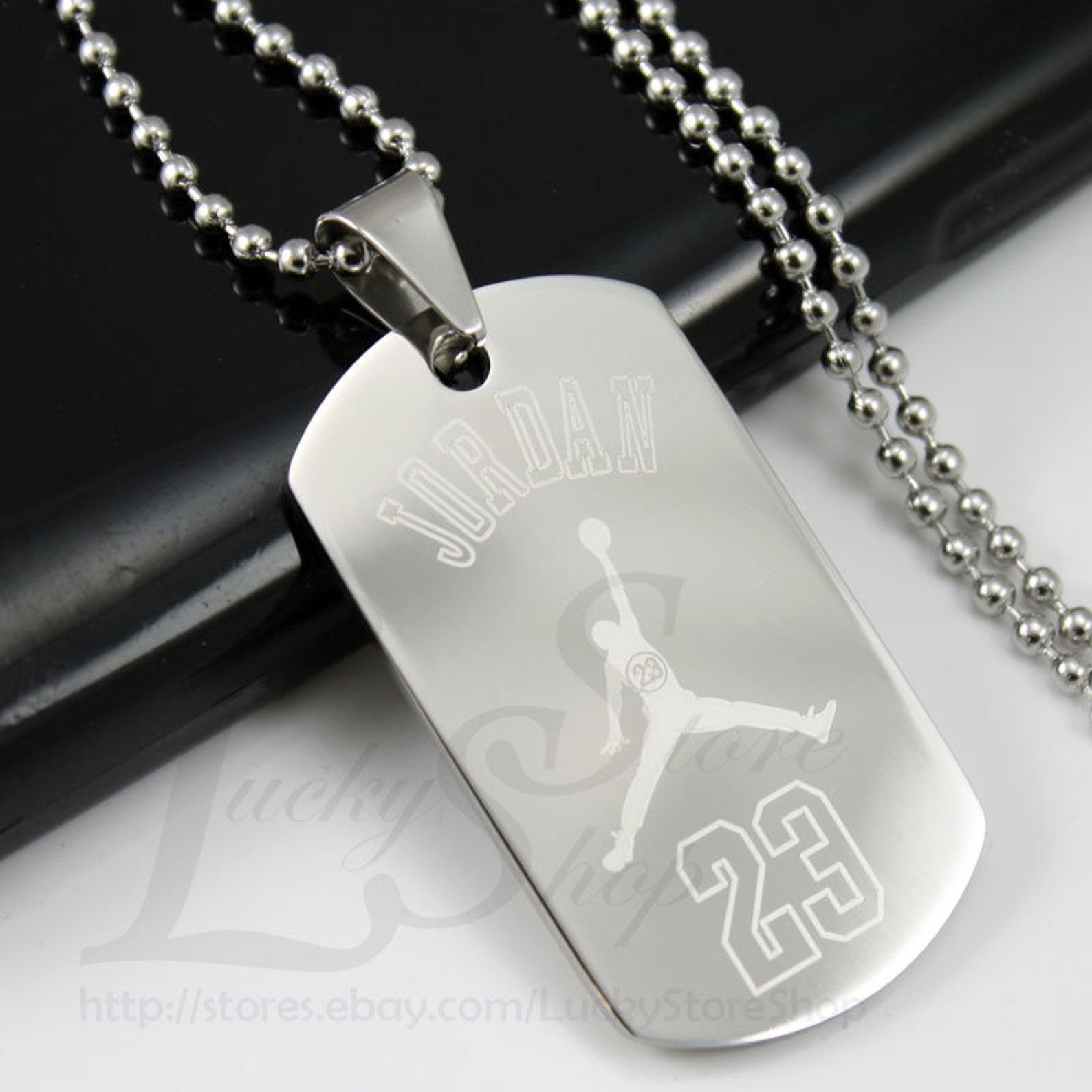 Jordan Jumpman Logo Dog Tag Cool Stainless Steel Pendant With | Etsy