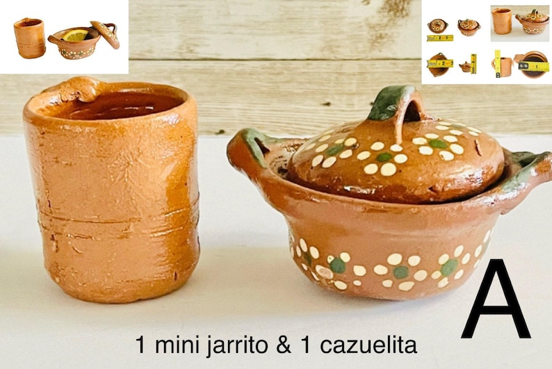 Mini Cantaritos for Tequila Shots With Mini Plates Mini Tequileros Y ...