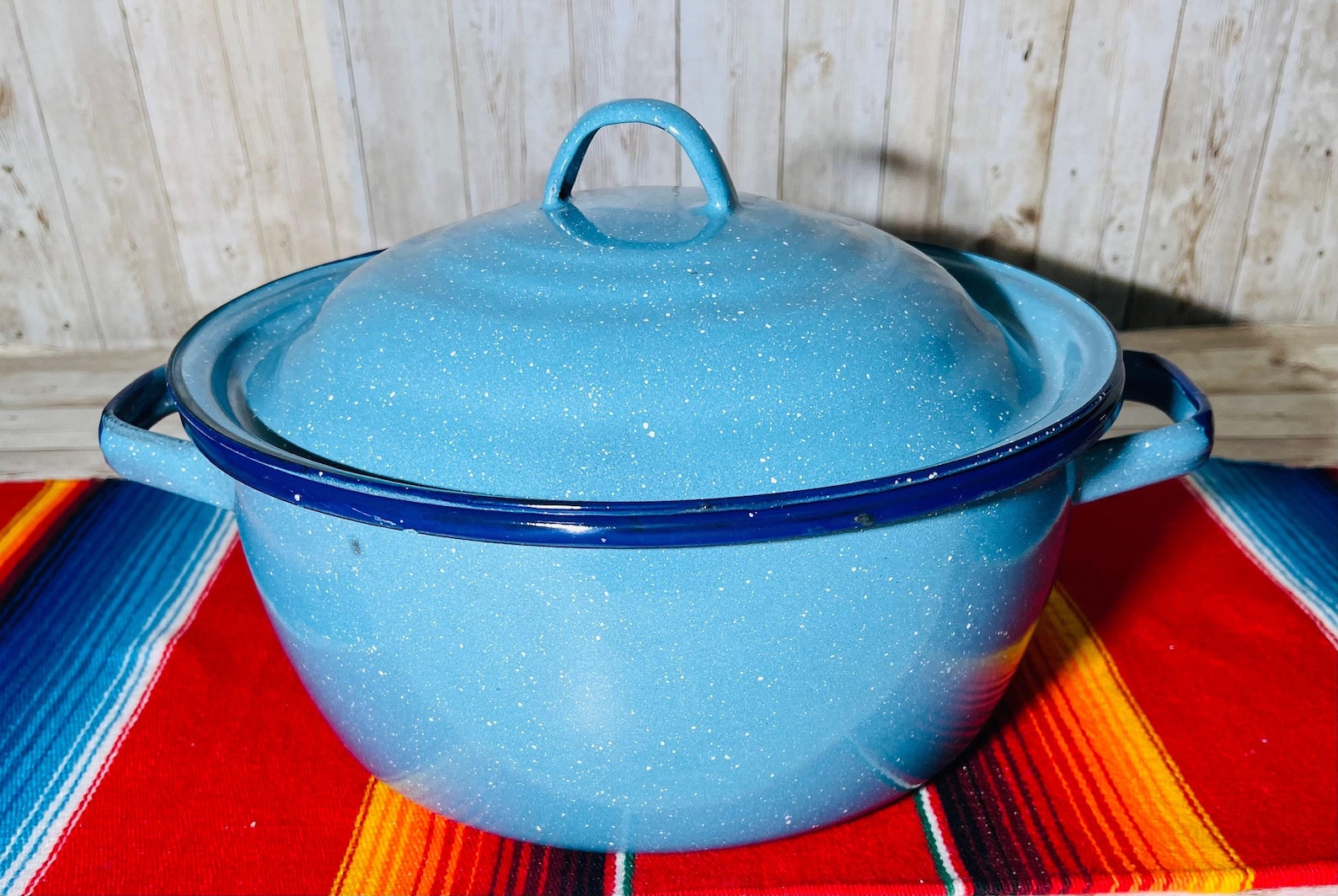 Mexican Enamelware Camping Set 1 Coffee/tea Pot 1 Frying Pan & 2 Pots ...