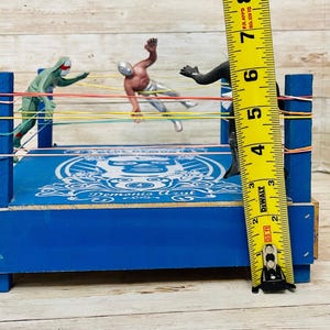 Mexican Lucha Libre Toy Wrestler Fighting Ring With 4 Luchadores Ring ...