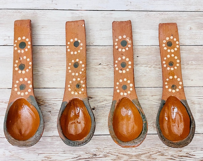 Cucharas De Barro Clay Spoons - Etsy
