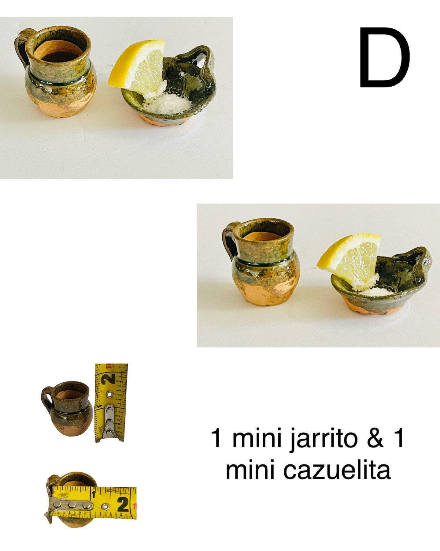 Mini Cantaritos for Tequila Shots With Mini Plates Mini Tequileros Y ...