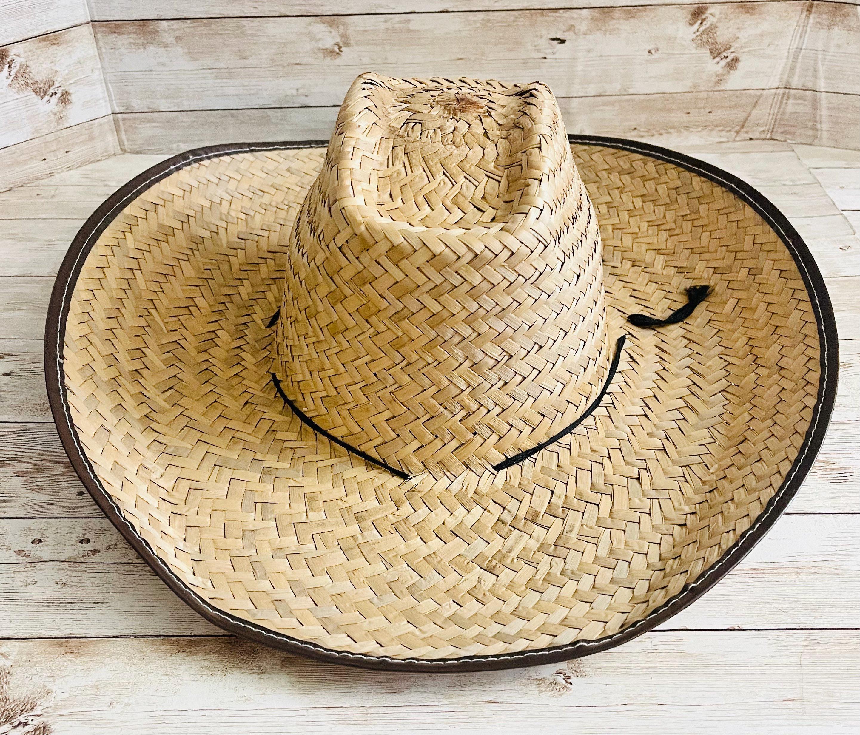 Cowboy Mexican Palm Leaf Straw Hat Sombrero Vaquero Artesanal De Palma ...