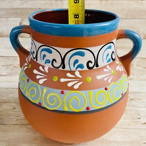 Olla De Barro Frijolera Con Tapa Clay Pot With Lid Fits up to 1 Kg ...