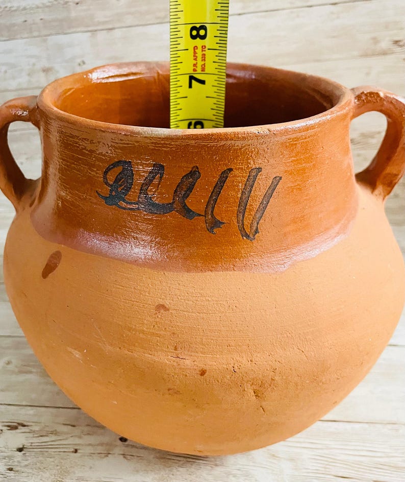 Olla De Barro Mexicana Frijolera Decorada Terra Cota Clay Pot - Etsy
