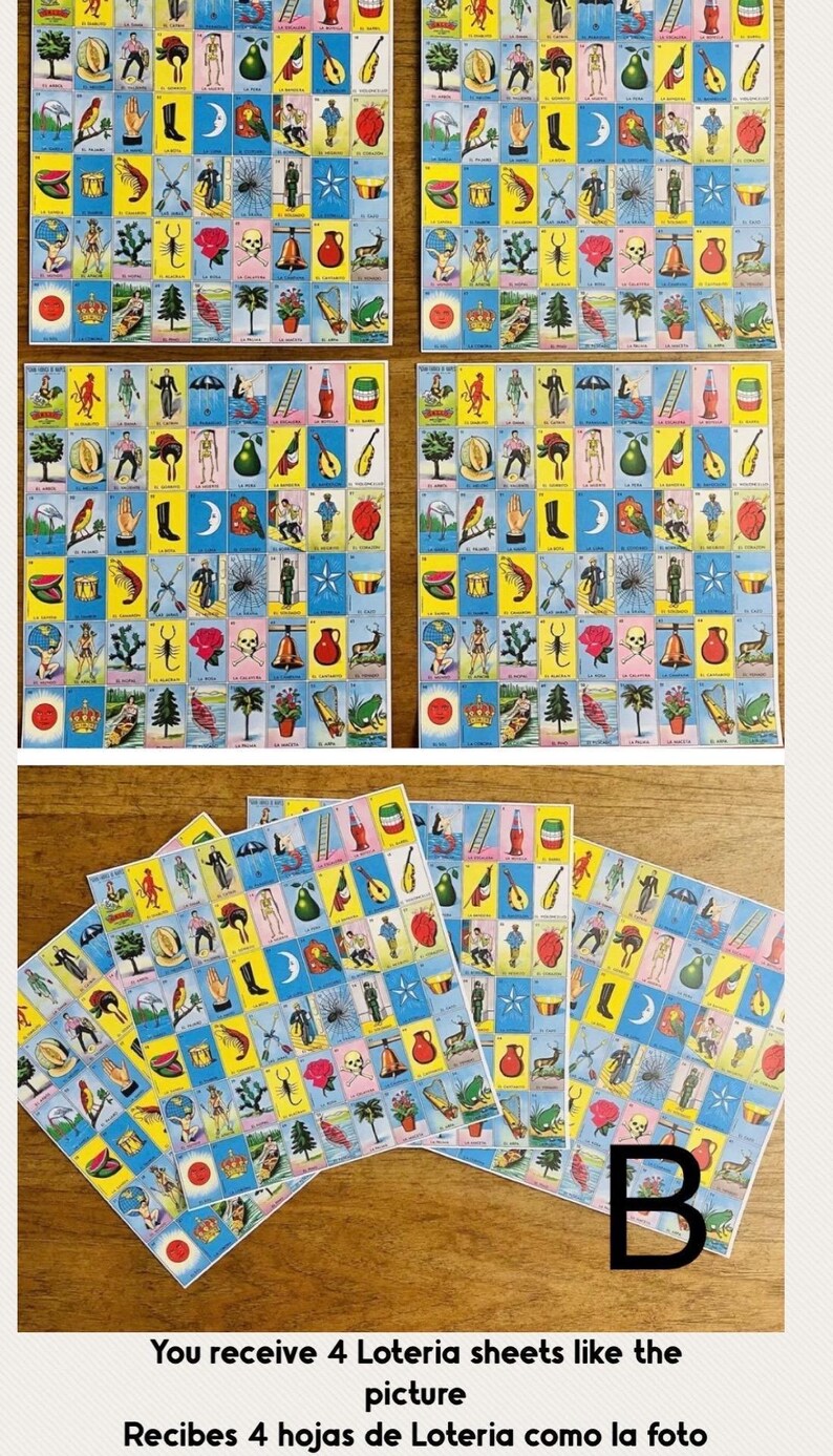 Loteria Cards and Loteria Books - Etsy