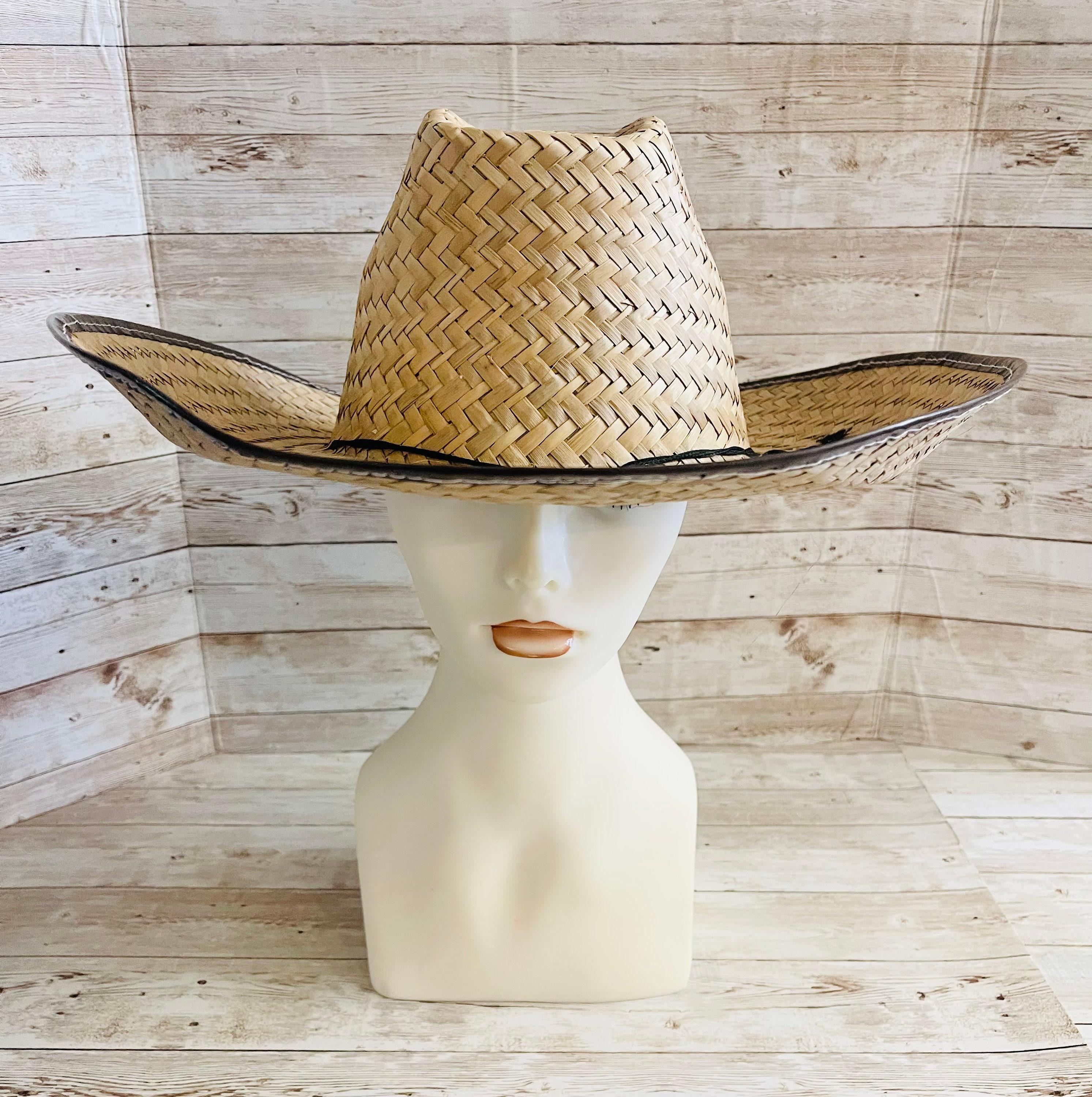 Cowboy Mexican Palm Leaf Straw Hat Sombrero Vaquero Artesanal De Palma ...