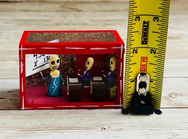 Nicho Mexicano De Catrinas Con Vitrina Mexican Sugar Skulls Shadow Box ...