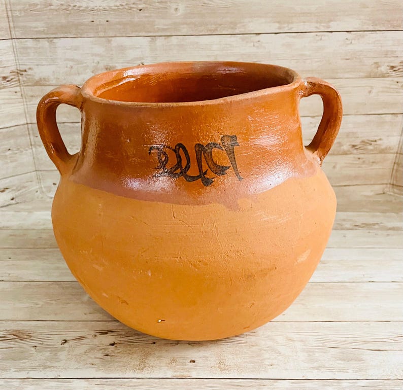 Olla De Barro Mexicana Frijolera Decorada Terra Cota Clay Pot - Etsy