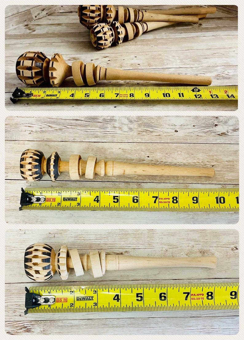 Mexican Wood Molinillo for Hot Chocolate 8. 9 and 13 Inches Stirrer ...