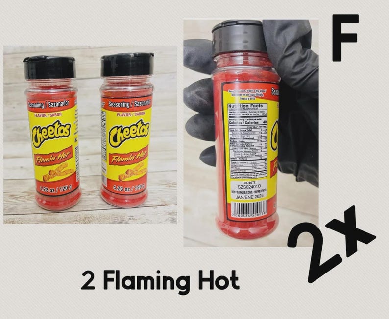 Takis Fuego Flamming Hot Cheetos Tostitos & Crujiente Seasoning Chilli ...