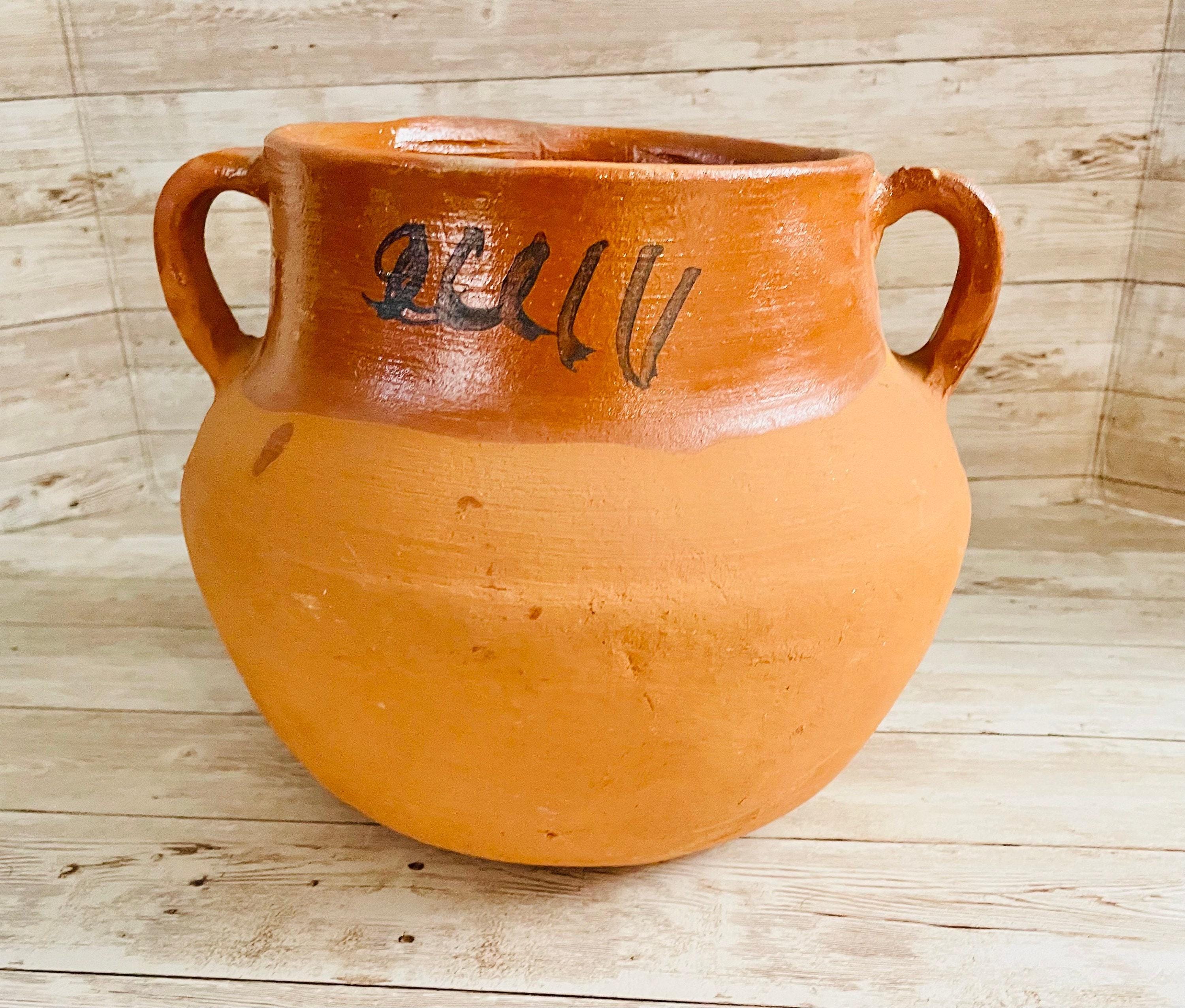 Olla De Barro Mexicana Frijolera Decorada Terra Cota Clay Pot - Etsy