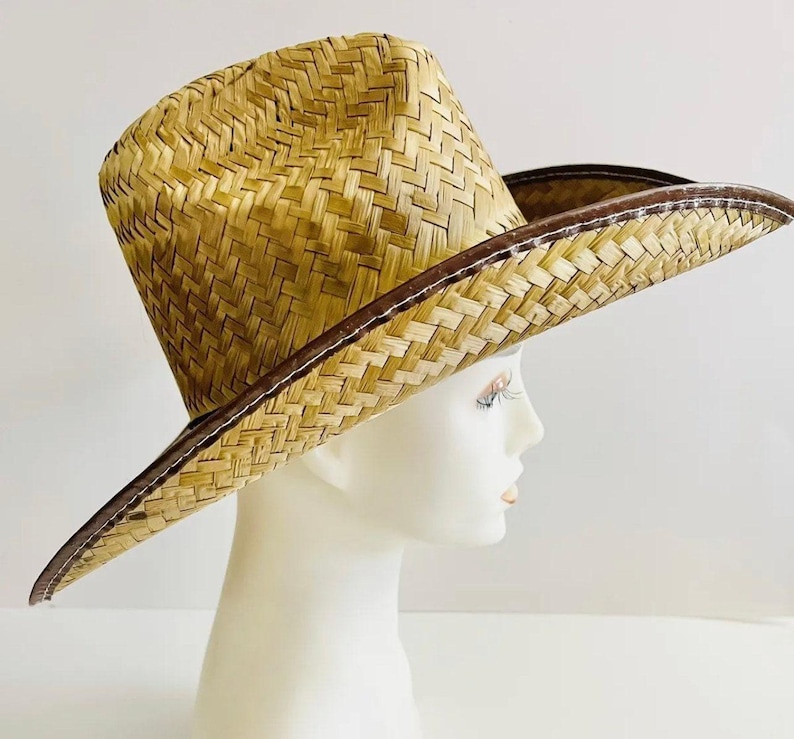 Cowboy Mexican Palm Leaf Straw Hat Sombrero Vaquero Artesanal De Palma ...