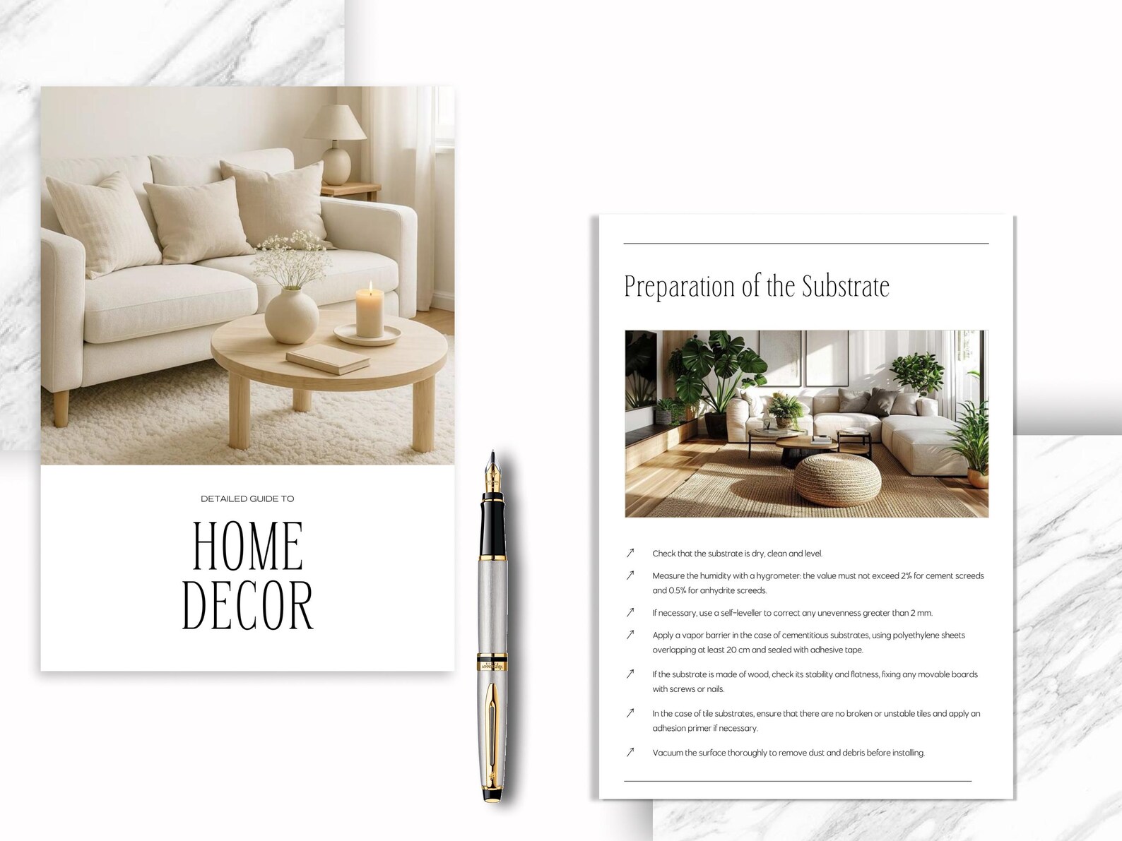 Flooring Guide: Interior Design Client Handout (canva Template & PDF ...