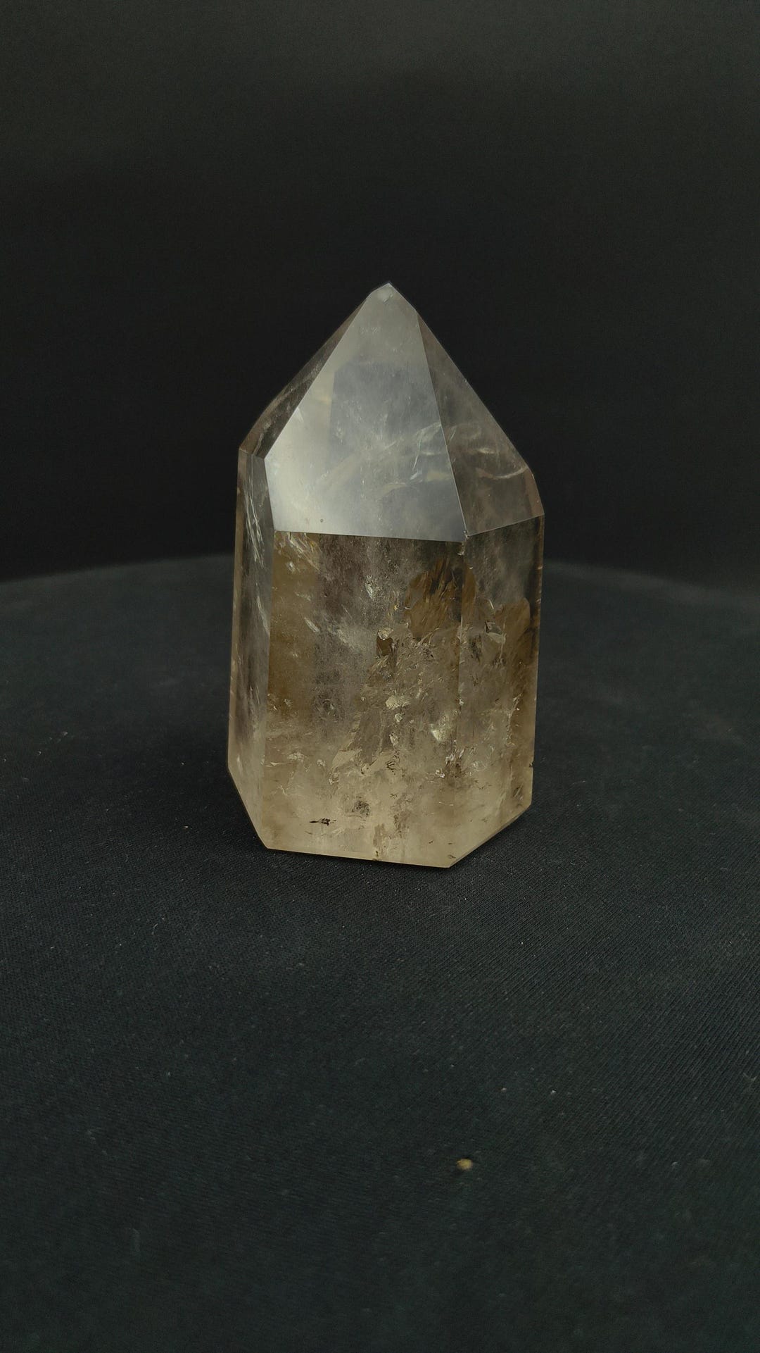 Large Rainbow Smoky Quartz Tower 548g – Natural Brazilian Crystal Point ...