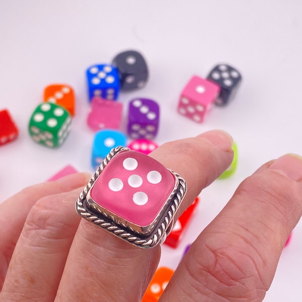 Pink Dice - Etsy