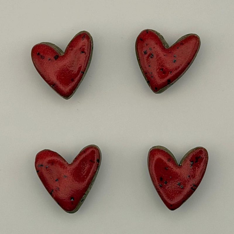 Heart Pottery Magnet - Etsy