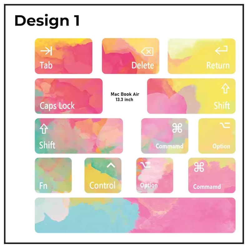 Beautiful Laptop Keyboard Sticker - Etsy