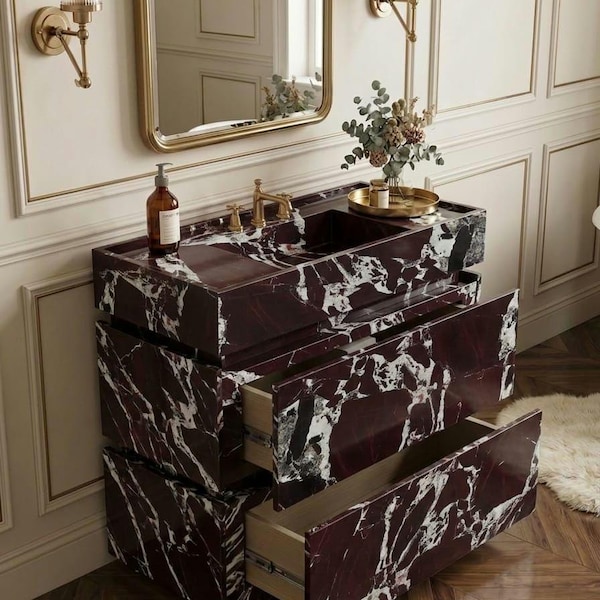Stone Sinks With Cabinet - Etsy