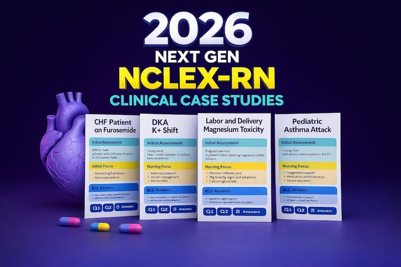 2026 Next Gen NCLEX Case Study Practice | Clinical Judgment Scenarios ...