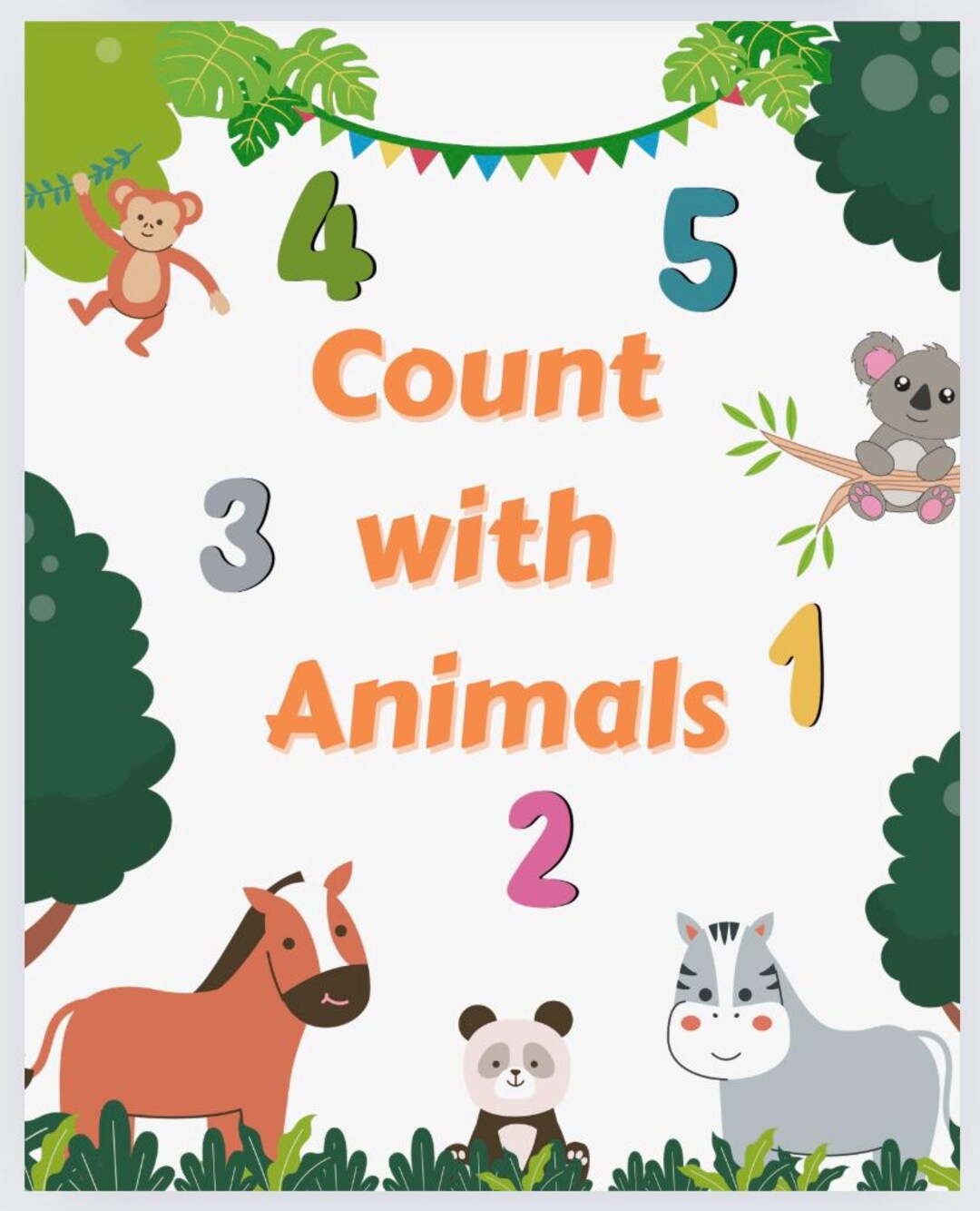 Count the Numbers From 1-10 With Animals | Lets Learn Name of Zoo ...
