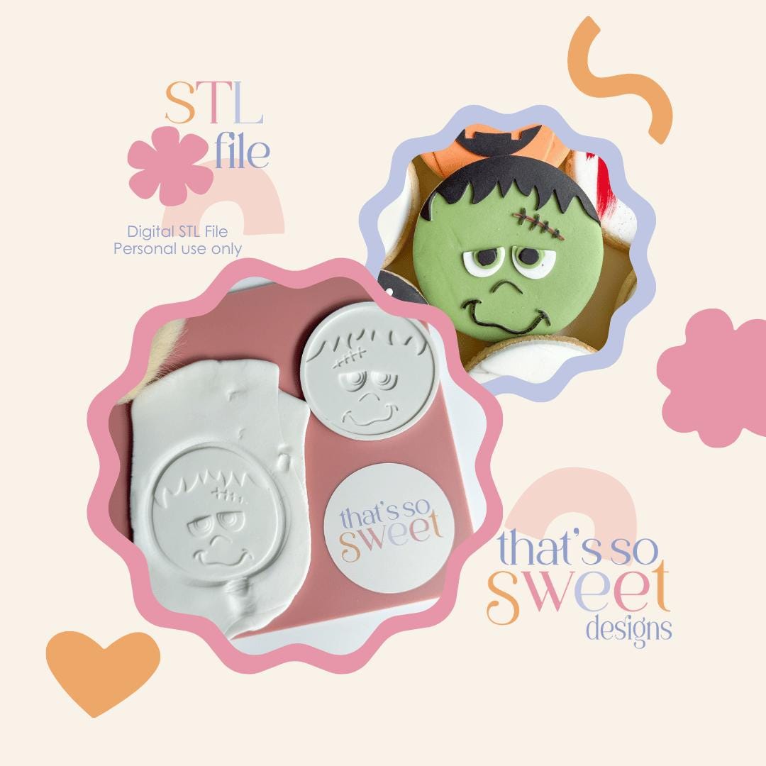 Frankenstein 7cm Cookie Stamp STL File - Etsy