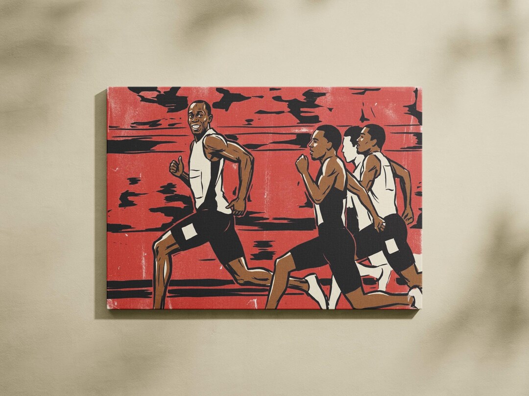 Usain Bolt Poster, Track and Field Wall Art | Funny Running ...
