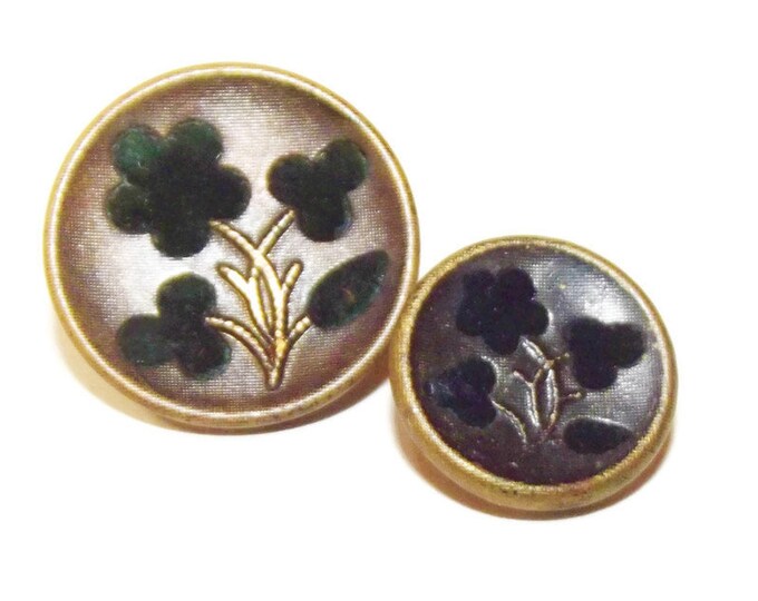 Antique Buttons Medium & Small Size Metal Buttons Velvet Perfume Button ...