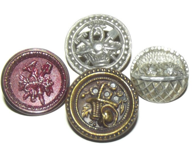 Antique Victorian Era Buttons All With Baskets - Etsy