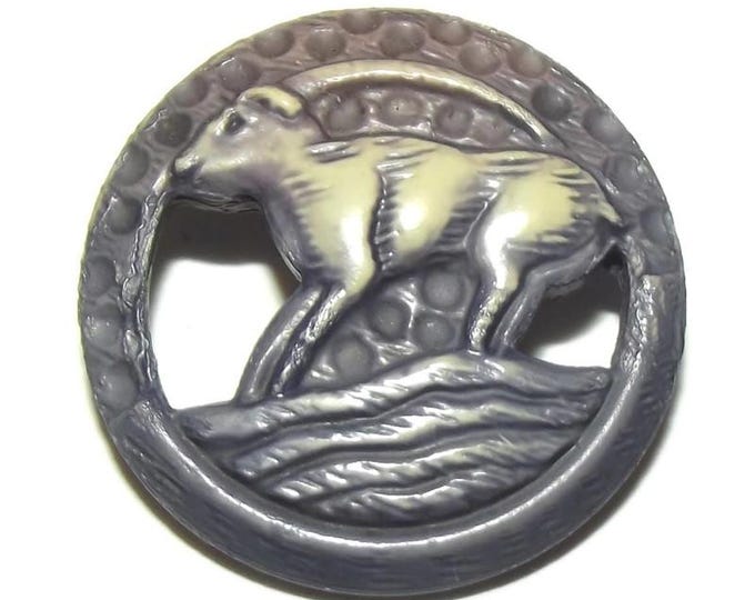 Hard to Find Vintage Colt Button 2 Piece Rouge Cameo Button Red and ...