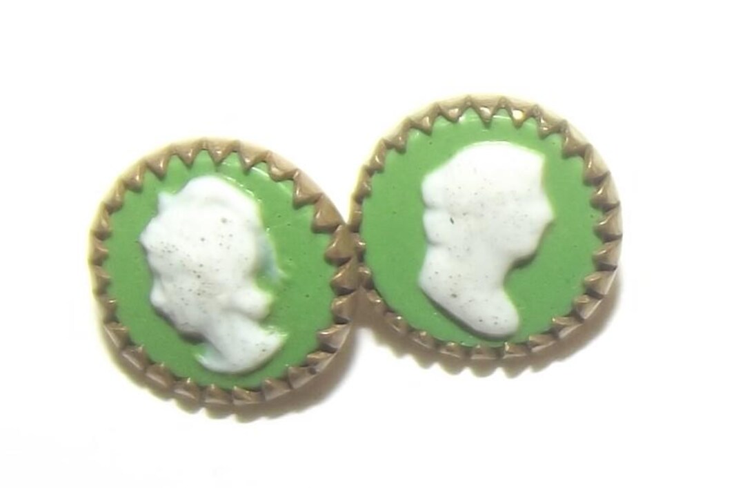 Antique Buttons Tiny Diminutive Glove Buttons With Cameos and Paris ...