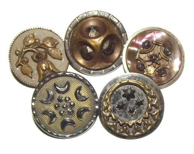 Antique Buttons ~ Antique Metal Steel Cup Buttons With Cut Steels - Etsy