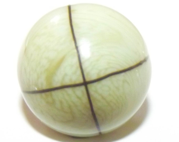 Antique Button ~ Swirled Glass Ball Button W/ Brown Cross Overlay - Etsy