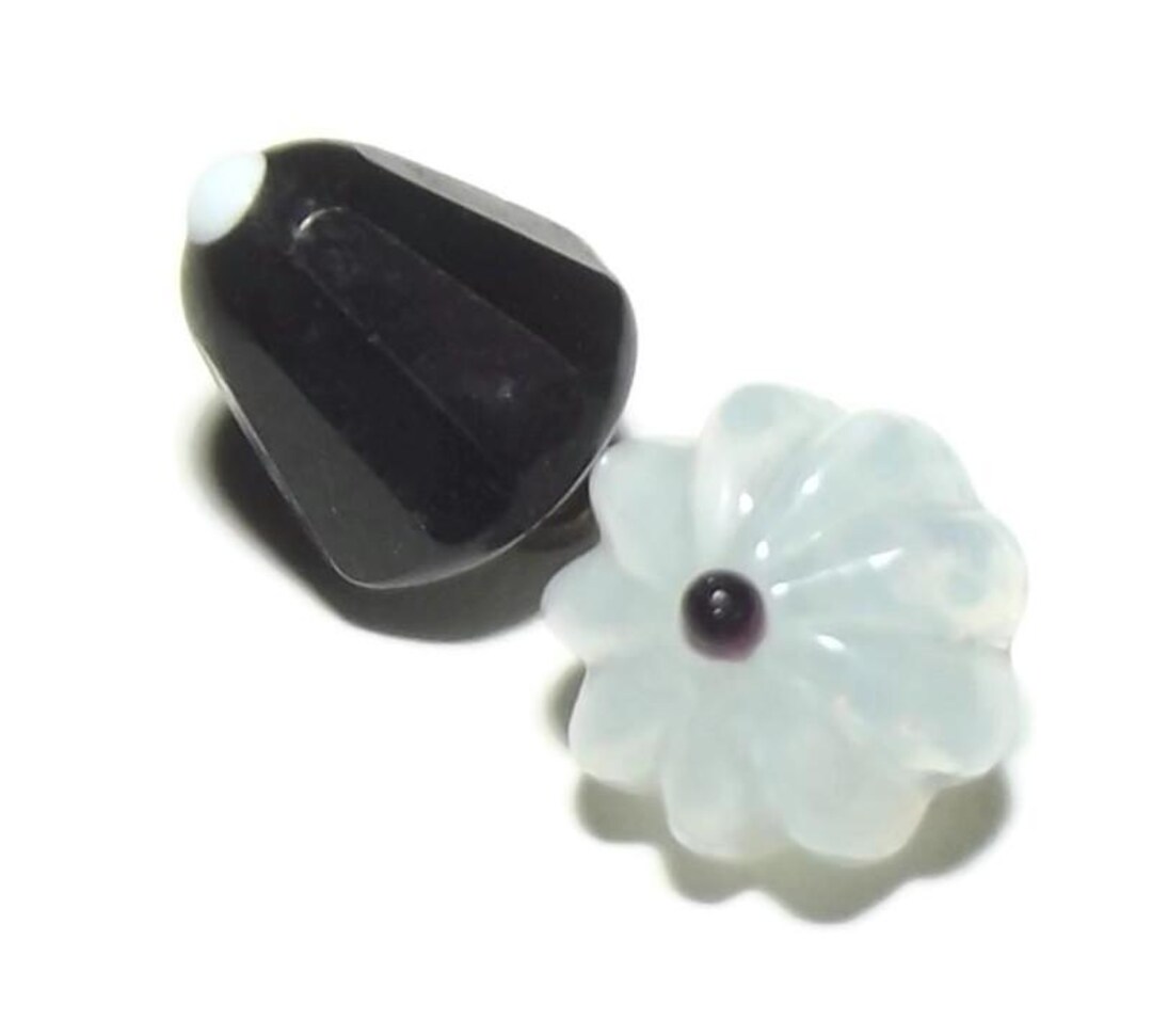 Antique Buttons ~ 2 Glass Swirl Back Charm String Buttons - Etsy