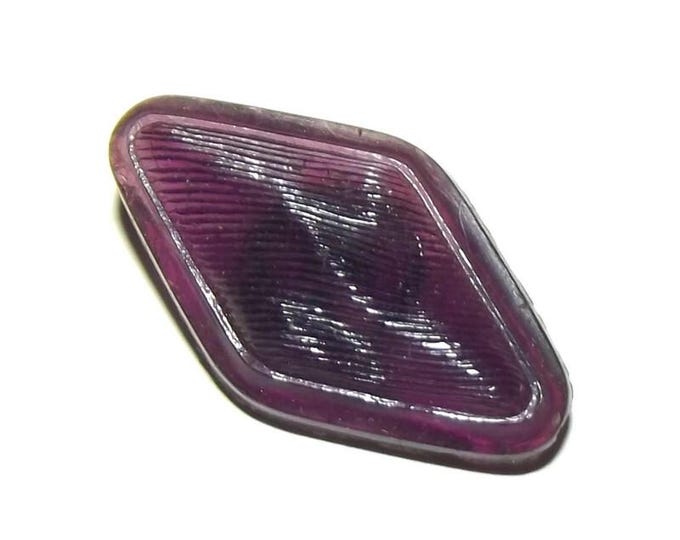 Antique Button ~ Beautiful Purple Glass Popper Button Bigger Size ~ Leo ...