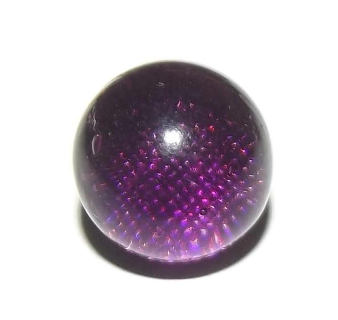 Antique Button Glass Paper Weight Button: Purple With Foil Center - Etsy