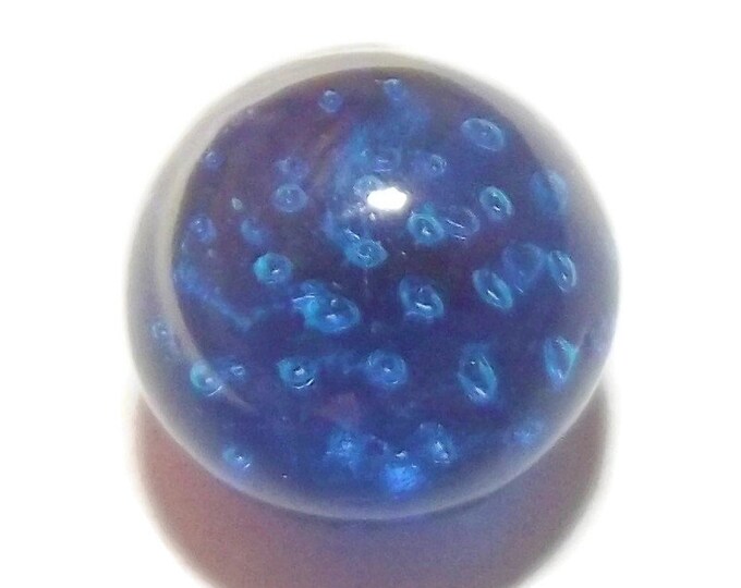 Antique Button ~ Glass Paperweight Button ~ Floating Bubbles Glass ...