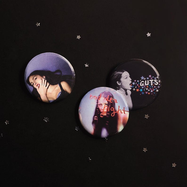 Olivia Rodrigo Guts Album & Tour Inspired Aesthetic Handmade 1.25in Pin ...