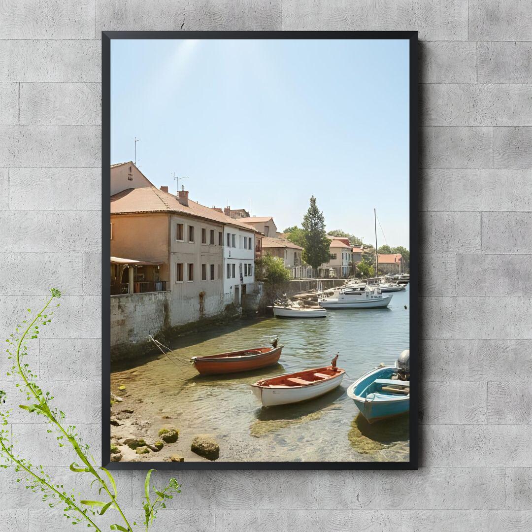 Chilean Coastal Town, Nature Wall Decor, Nature Wall Art, Natural Wall ...