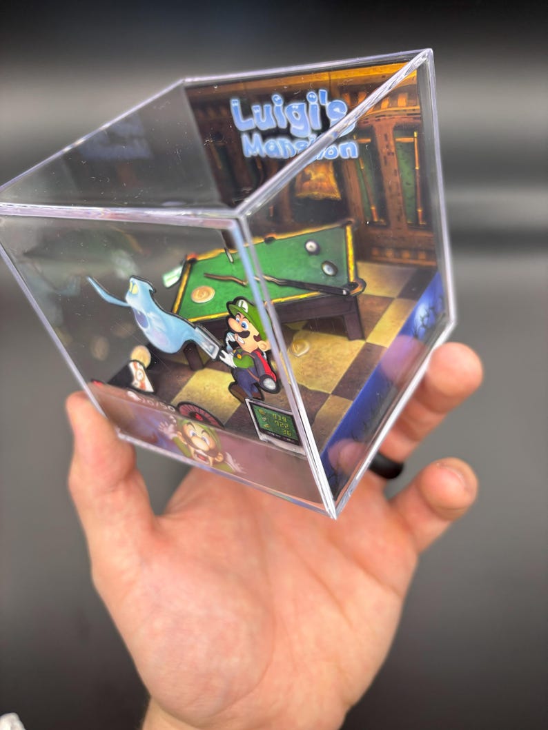 Luigi's Mansion Diorama Cube: Handmade Papercraft - Etsy