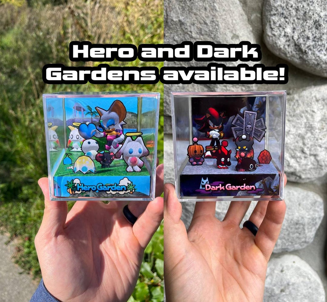 Customizable Chao Garden SA2 Diorama Cube | Handmade Video Game Art! - Etsy