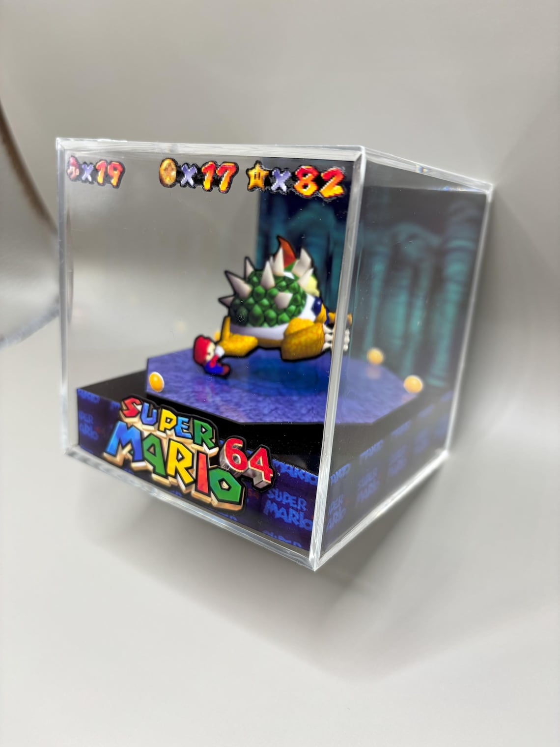 Super Mario 64 (bowser Boss Fight) Diorama Cube | Handmade Video Game ...