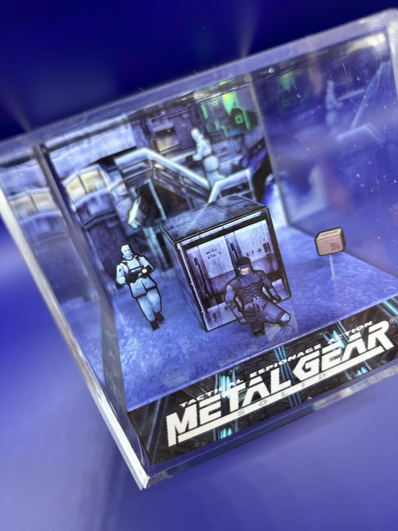 Metal Gear Solid Diorama Cube | Handmade Video Game Art! - Etsy