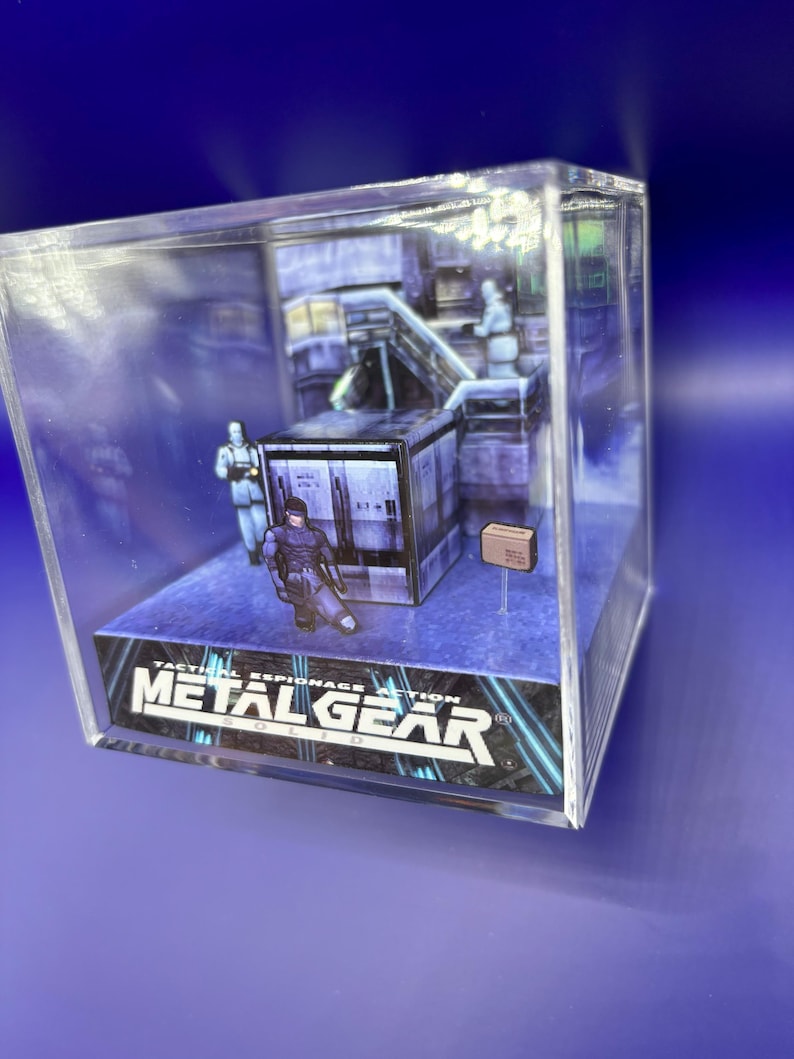 Metal Gear Solid Diorama Cube | Handmade Video Game Art! - Etsy