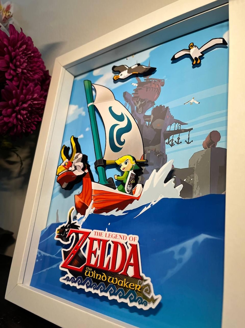 Wind Waker Shadow Box: 3D Papercraft - Legend of Zelda - Etsy