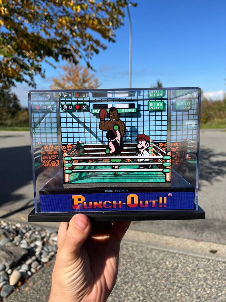 Mike Tyson's Punch-out!! Video Game Diorama - Handmade! Shadow Box ...