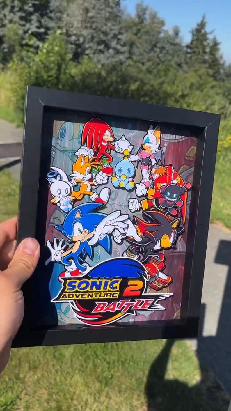 SA2 Shadow Box 8"x10" | Handmade Video Game Art! - Etsy