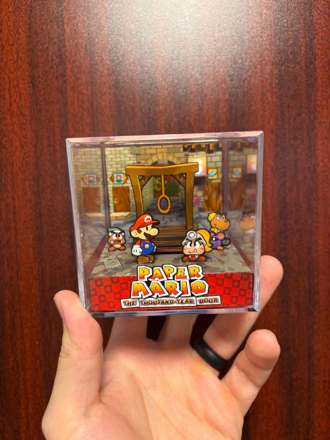 Paper Mario the Thousand Year Door Diorama Cube | Handmade Video Game ...
